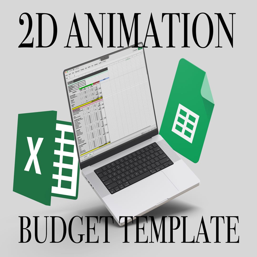 2D Animation Production Budget Template - Etsy