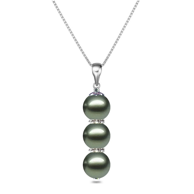 Green Pearl Necklace - Etsy