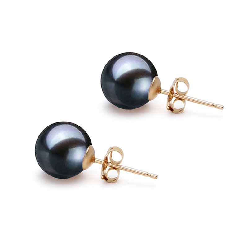 5mm Natural Black Pearls - Etsy UK
