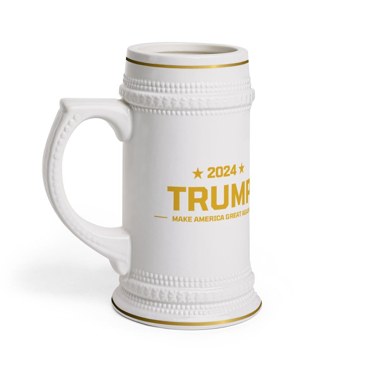 Trump 2024 Beer Stein Mug Make America Great Again, German Style Trump ...