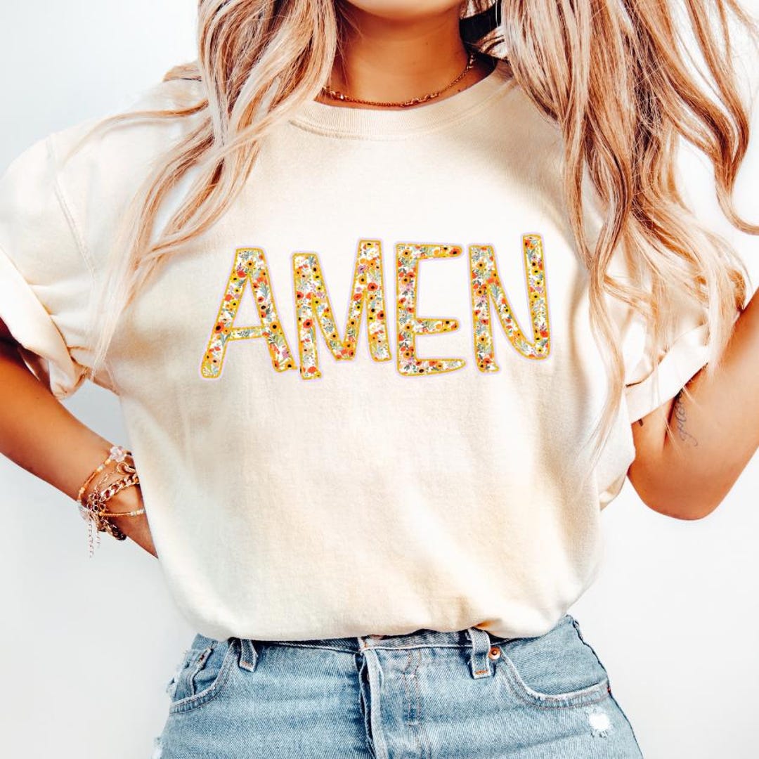 Amen Png, Amen Floral Glitter Png, Christian Png, Floral Amen Png ...
