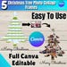 Christmas Tree Photo Collage Frames, Christmas Tree Canva Frames ...
