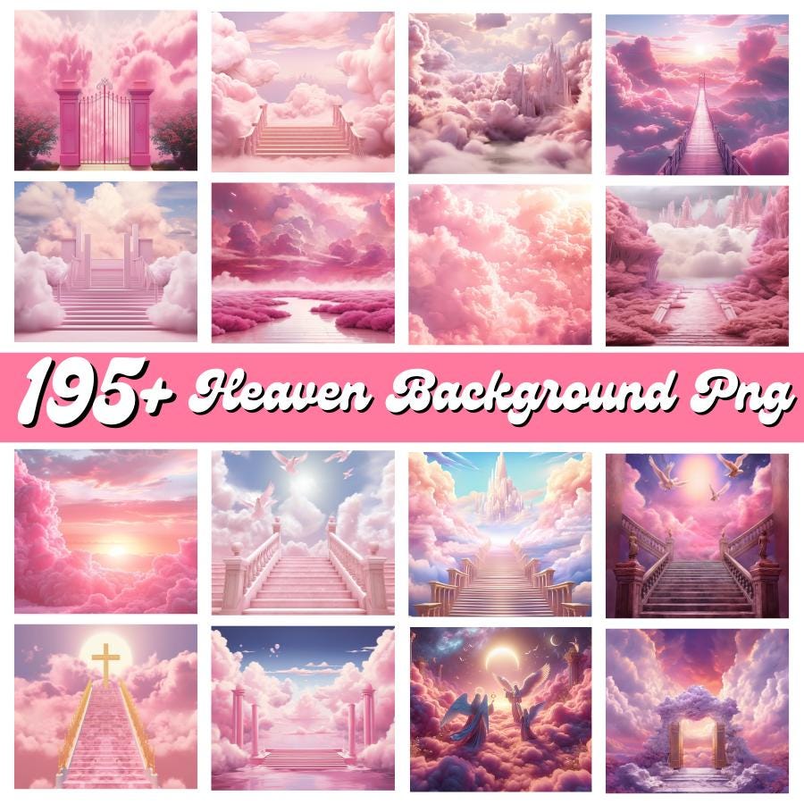 180+ Pink Heaven Backgrounds Png Bundle, Memorial Backgrounds, in ...