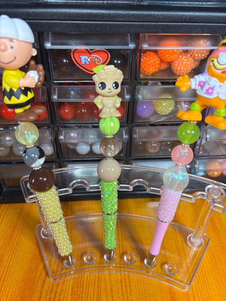 Charlie Brown and Garfield Beaded Pens - Etsy