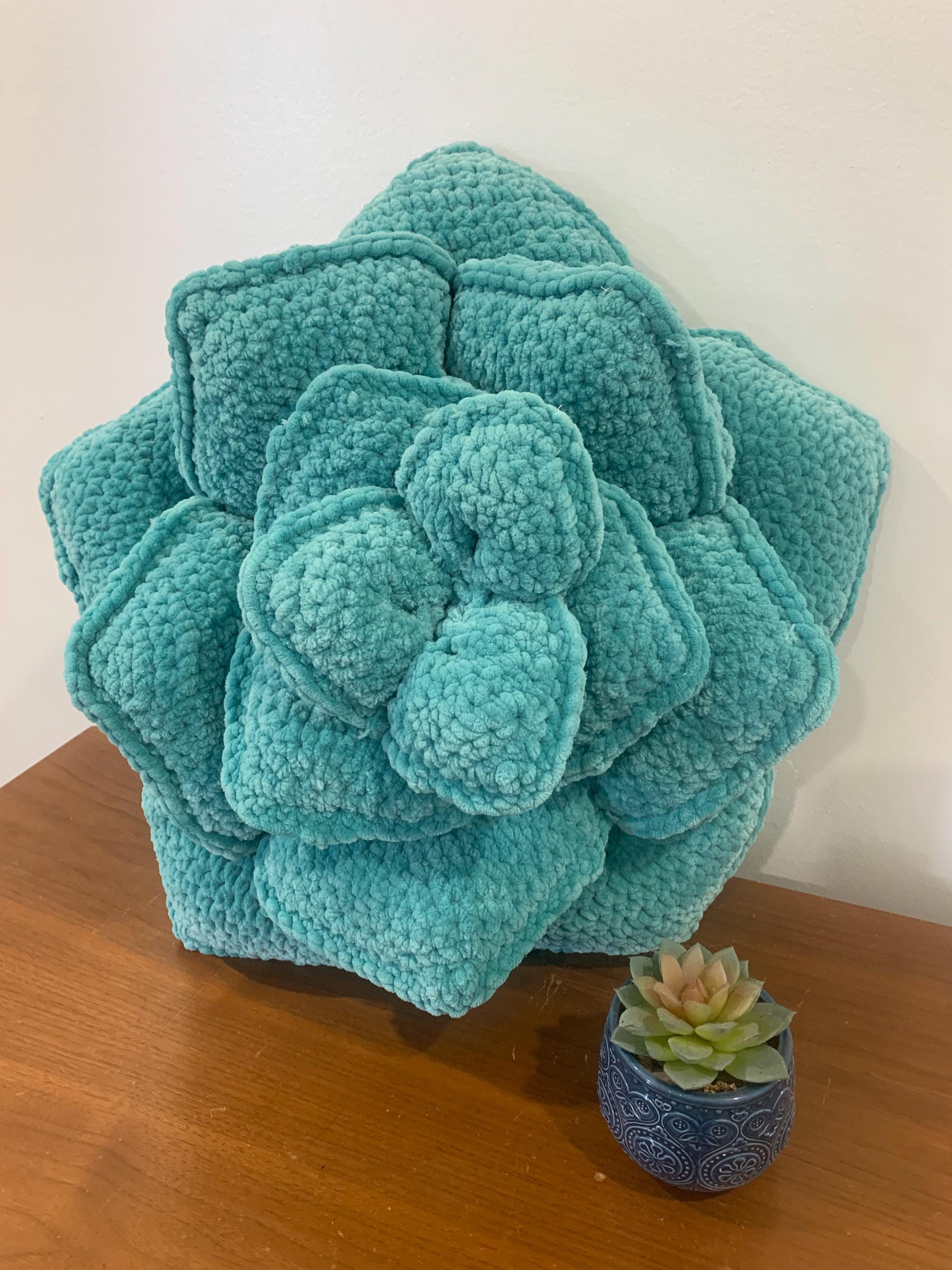 Easy Crochet Succulent Pillow Pattern for Beginners - Etsy