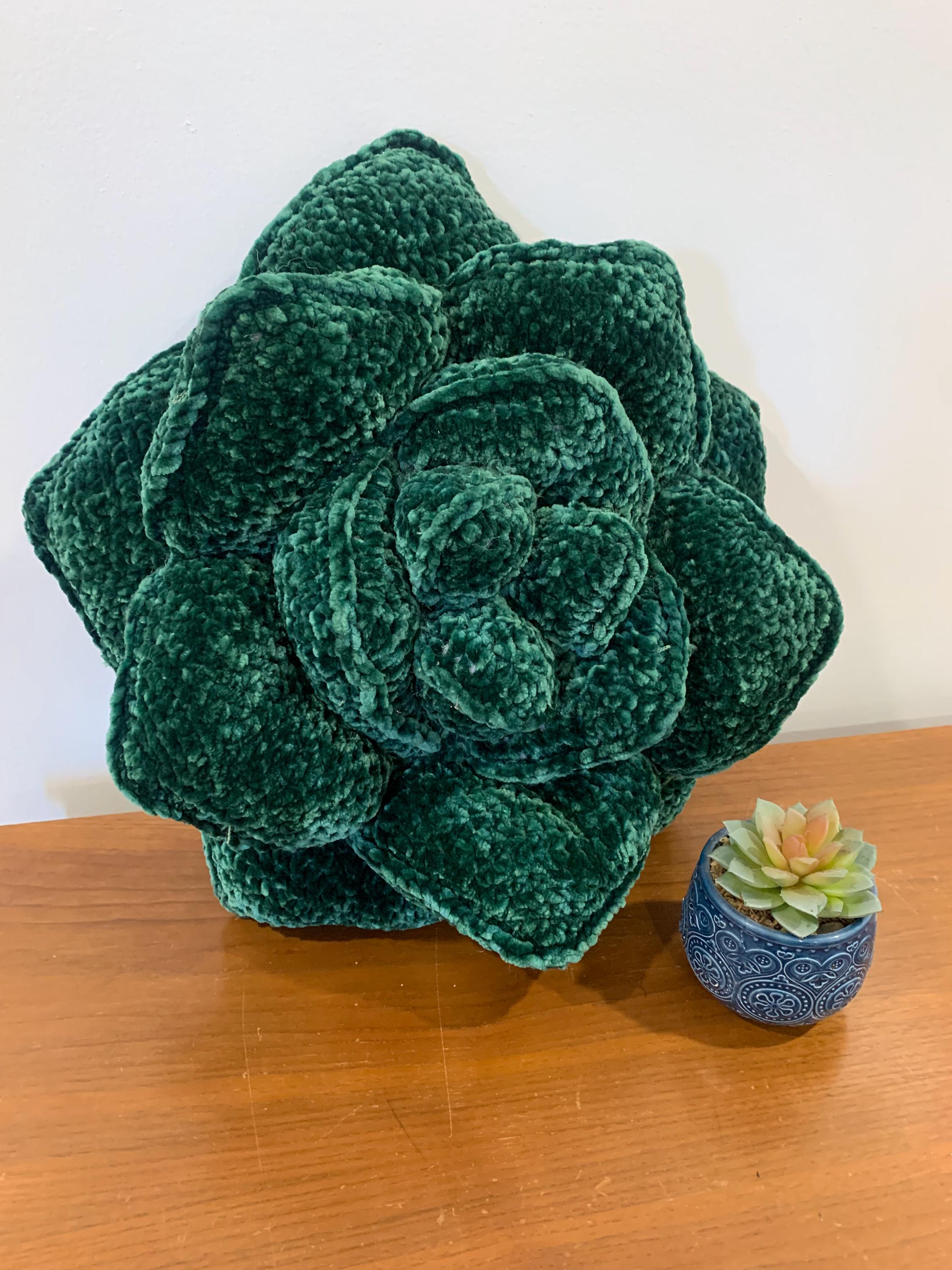 Easy Crochet Succulent Pillow Pattern for Beginners - Etsy
