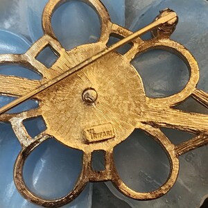 Rare Crown Trifari Blue Flower Brooch - Etsy