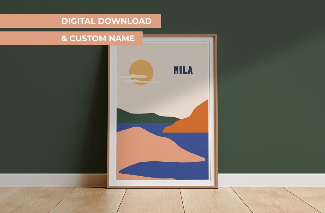 Poster Mila — Printable Custom & Personalized Name Poster (kids, Decor ...