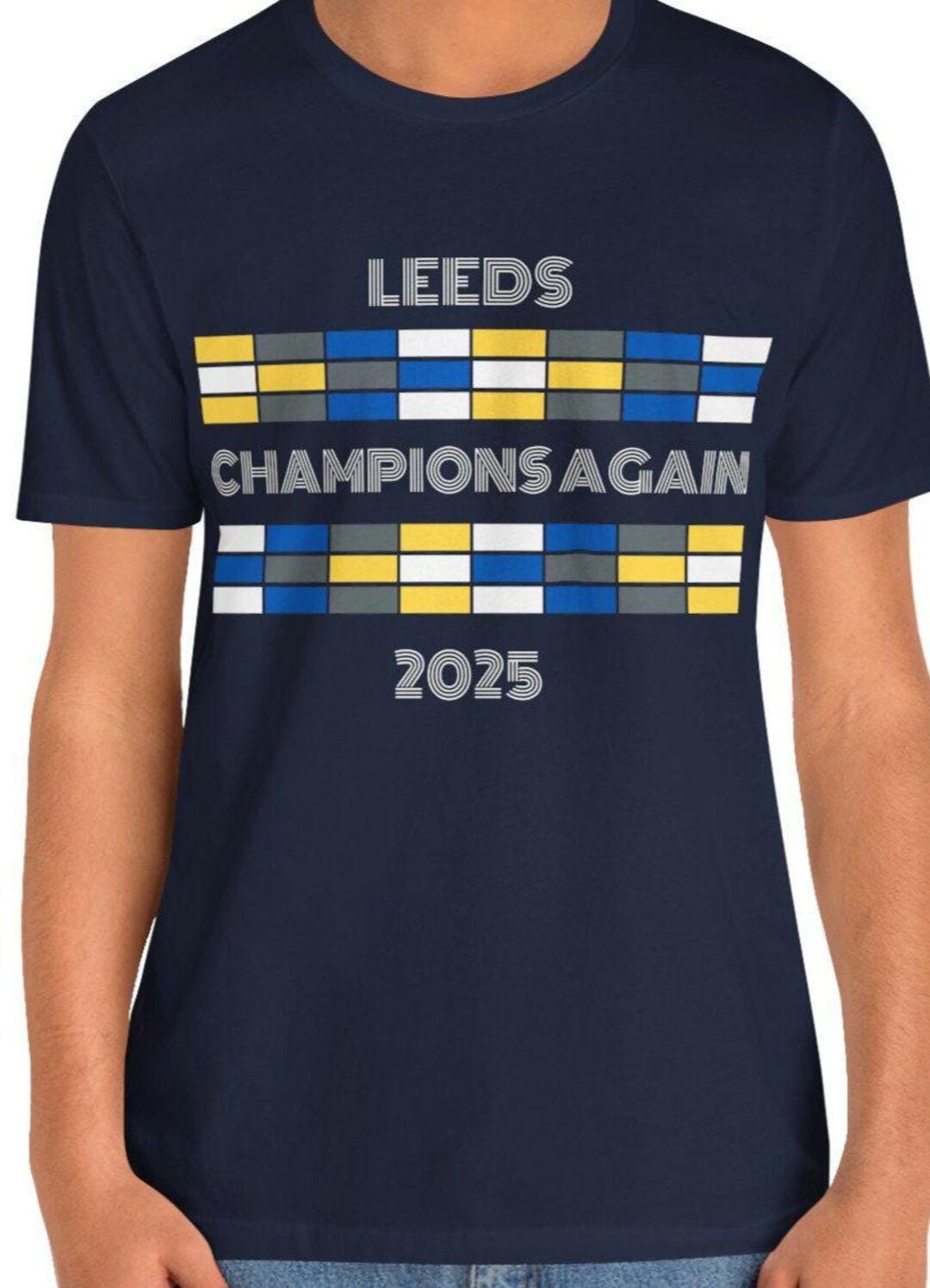 Leeds Champions Again Fan T Shirt, United Elland Road Football Soccer ...