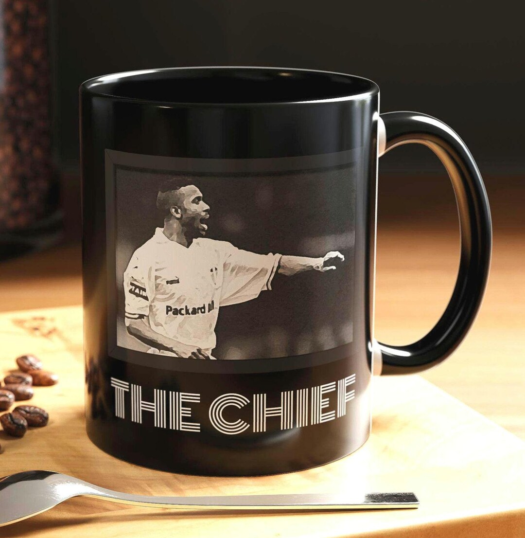 Leeds Fan the Chief Coffee Mug in Tribute to United Legend Lucas Radebe ...