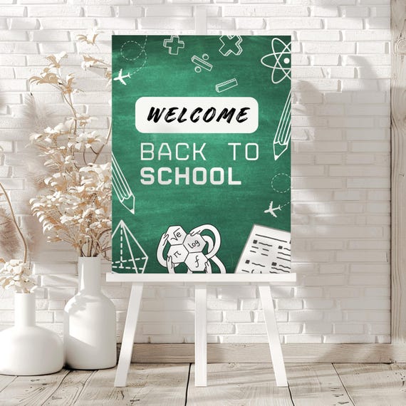 Welcome Back To School Poster Template