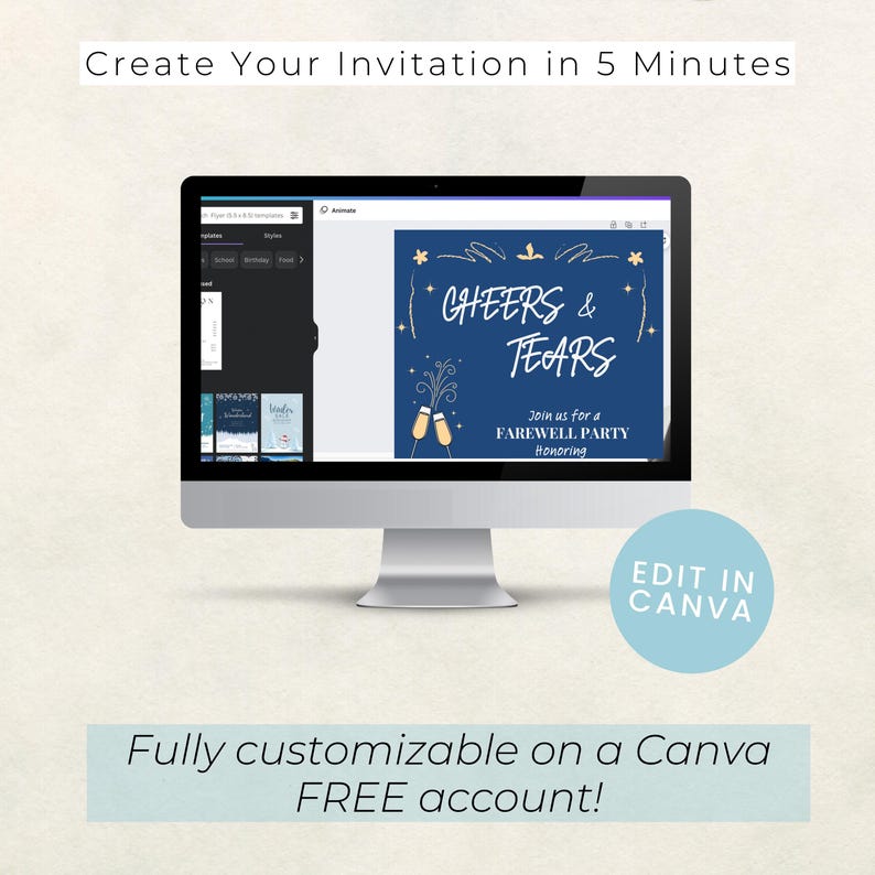 Farewell Party Invitation Template Printable Moving Away Invite Going ...