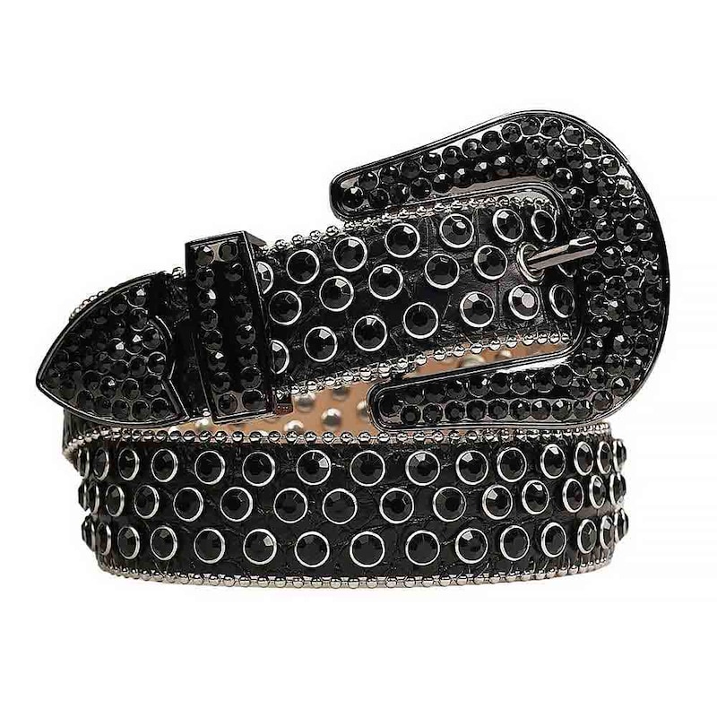 Rhinestone Belt - Etsy