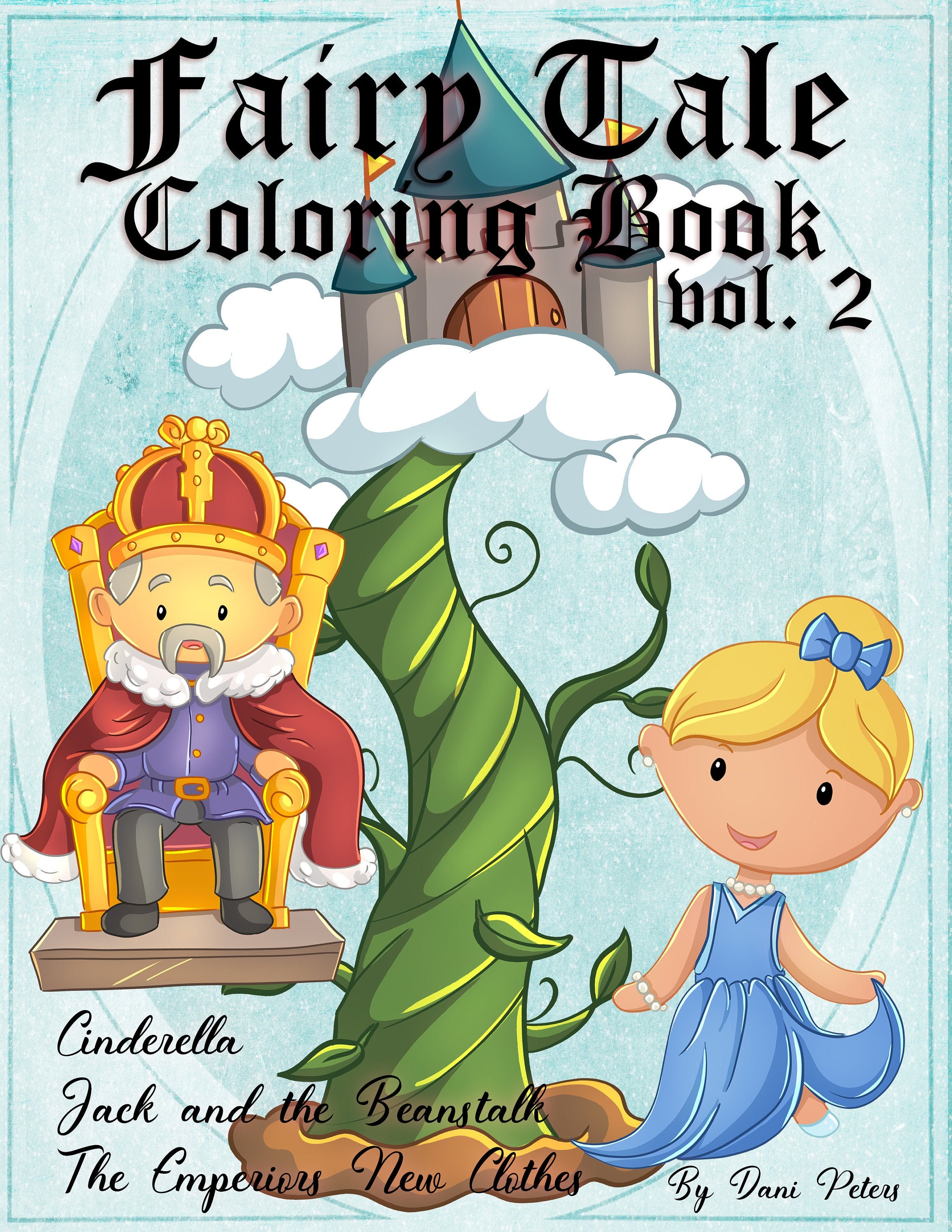 Fairy Tale Coloring Book vol. 2 Cinderella Jack and the | Etsy