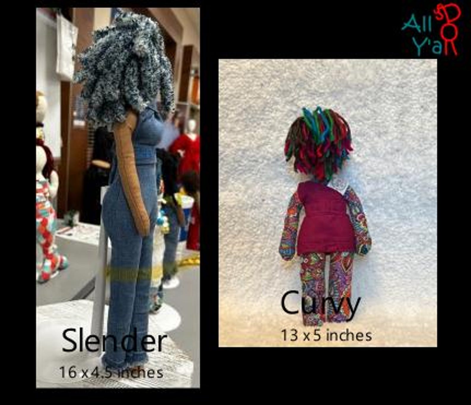 Design Your Hand-stitched Custom Doll, Personalized Gift for all Y'all ...