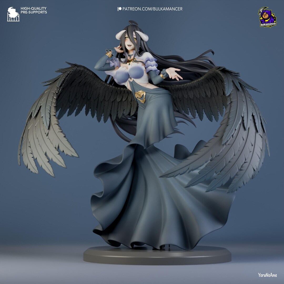 Albedo Resin Miniature Figurine I Game Character I Overlord I Gift for ...