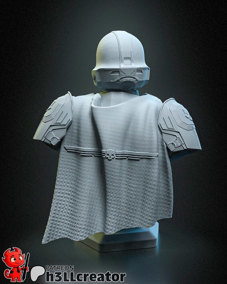 Helldiver Bust Resin Miniature Figurine I Game Character I Helldivers 2 ...