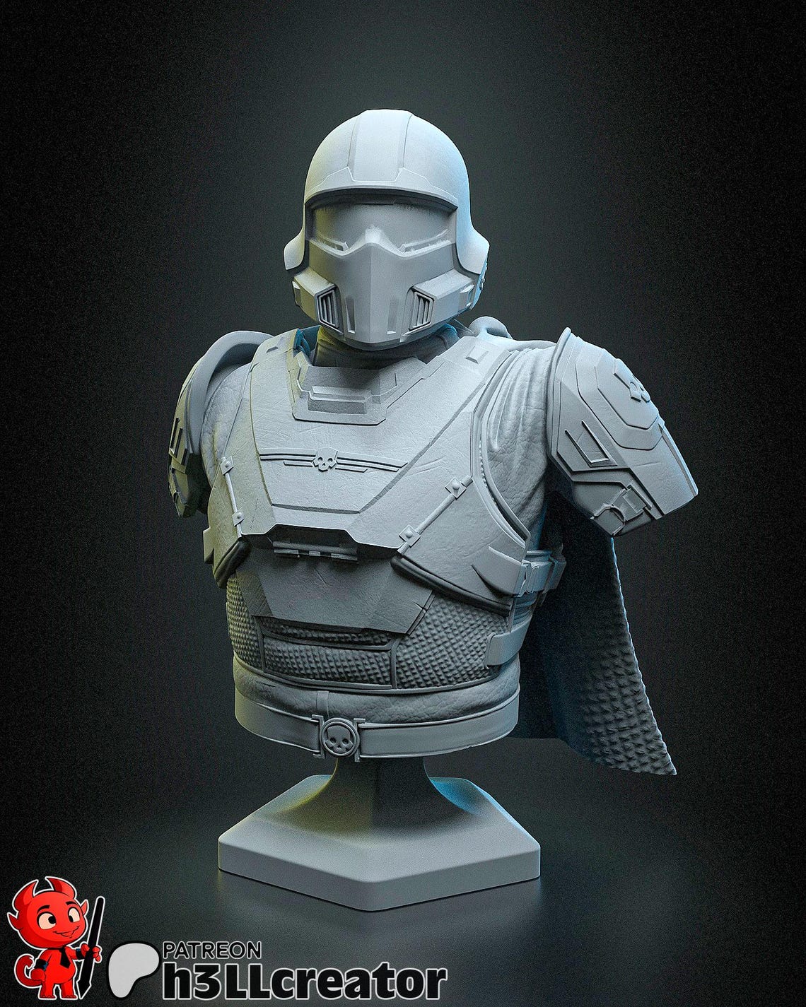 Helldiver Bust Resin Miniature Figurine I Game Character I Helldivers 2 I Gift for Him Her I ...