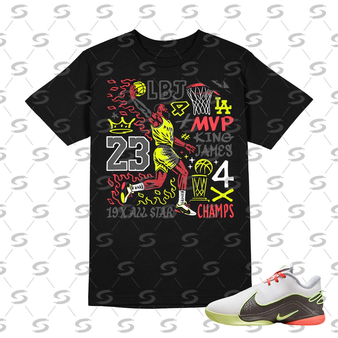 Lebron Tee to Match Sneaker LBJ 22 Moonlight - Etsy