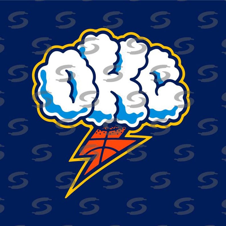 OKC Thunder Lighting Tee, Basketball Playoff Tee Oklaoma - Etsy