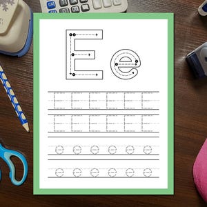 ABC Alphabet Tracing Worksheet, Homeschool, Kindergarten (digital ...