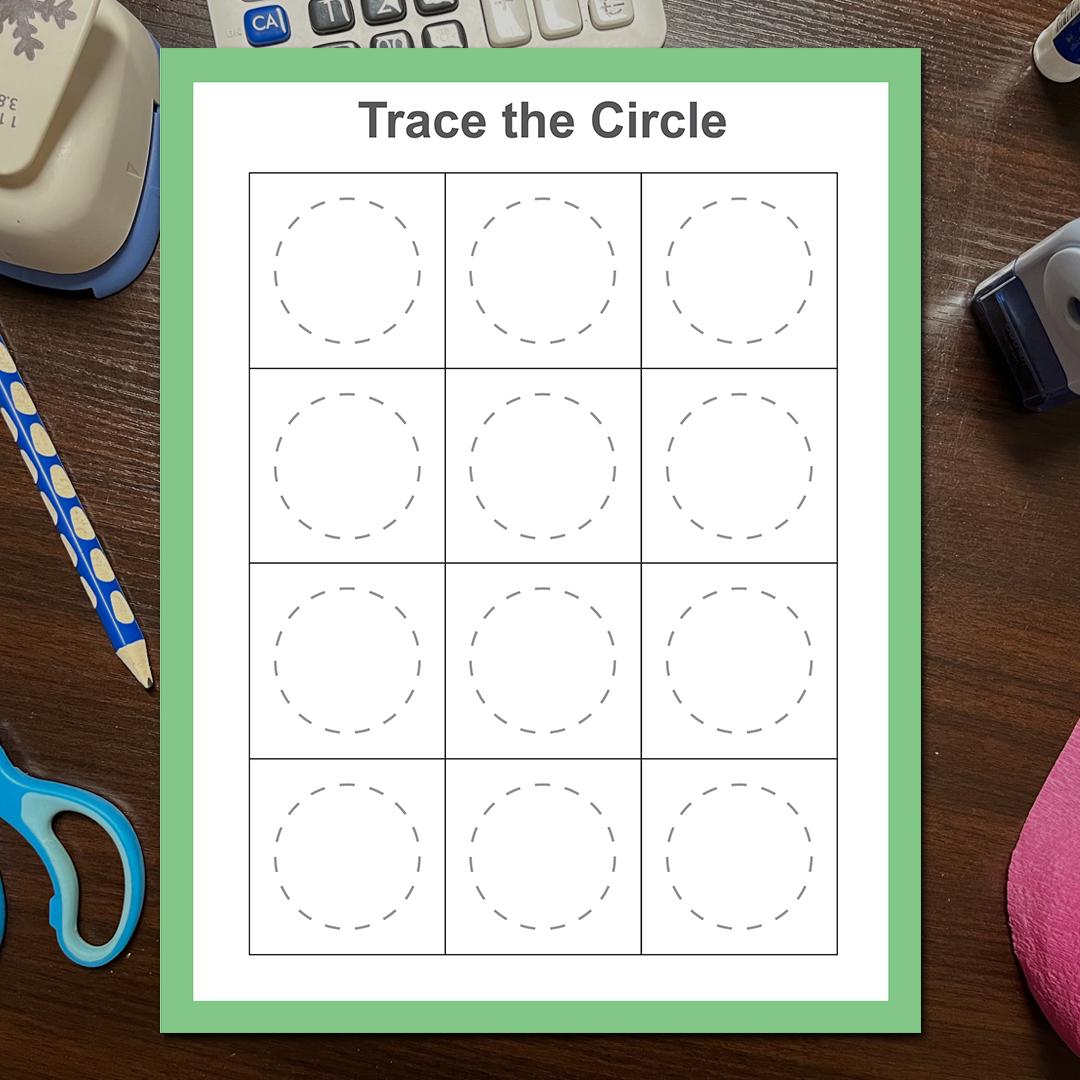 Shapes Tracing Worksheet, Preschool Printable (digital Download) - Etsy