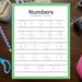 Alphabet Letters & Numbers Tracing Worksheet, Tracing Page Worksheet ...