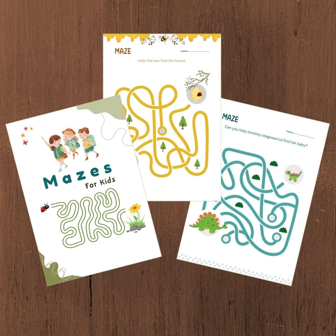 Printable Mazes for Kids - Etsy