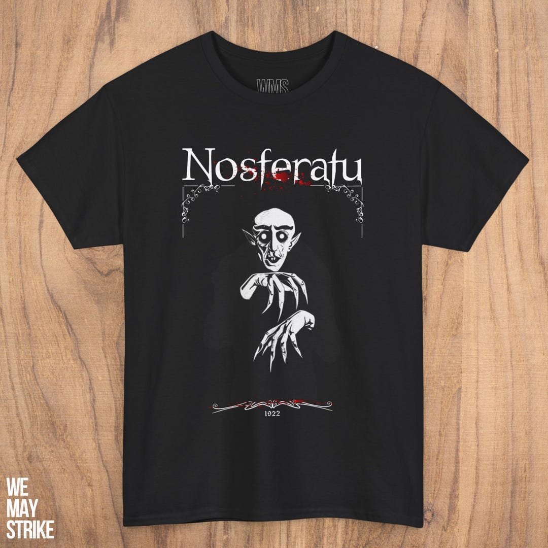 Nosferatu 1922 Movie Shirt Dracula Classic Horror Vintage Vampire ...