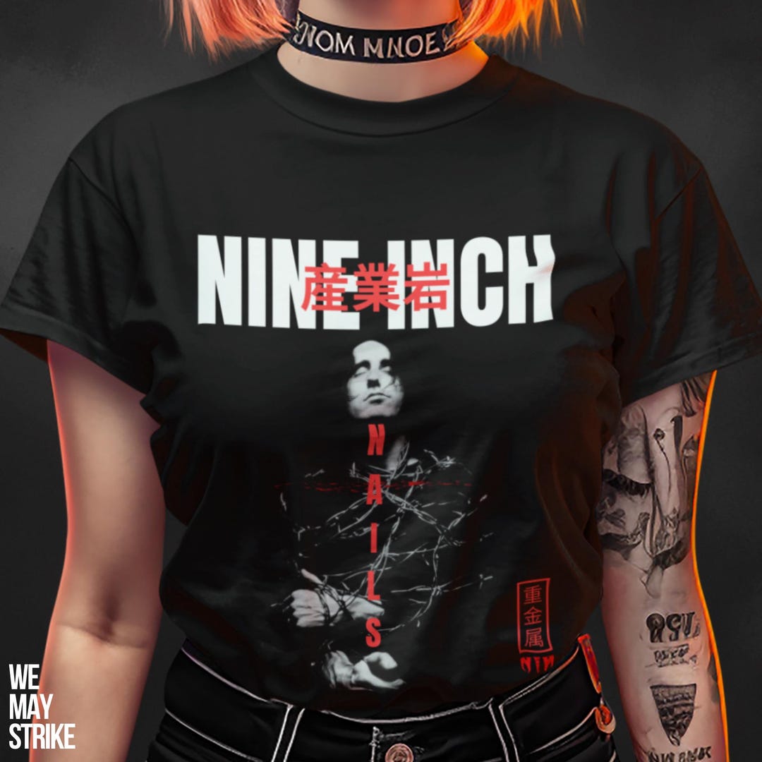 Nine Inch Nails NIN Music Shirt Nails Industrial Rock Trent Reznor ...