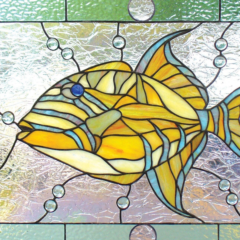 Stained Glass Fish - Etsy