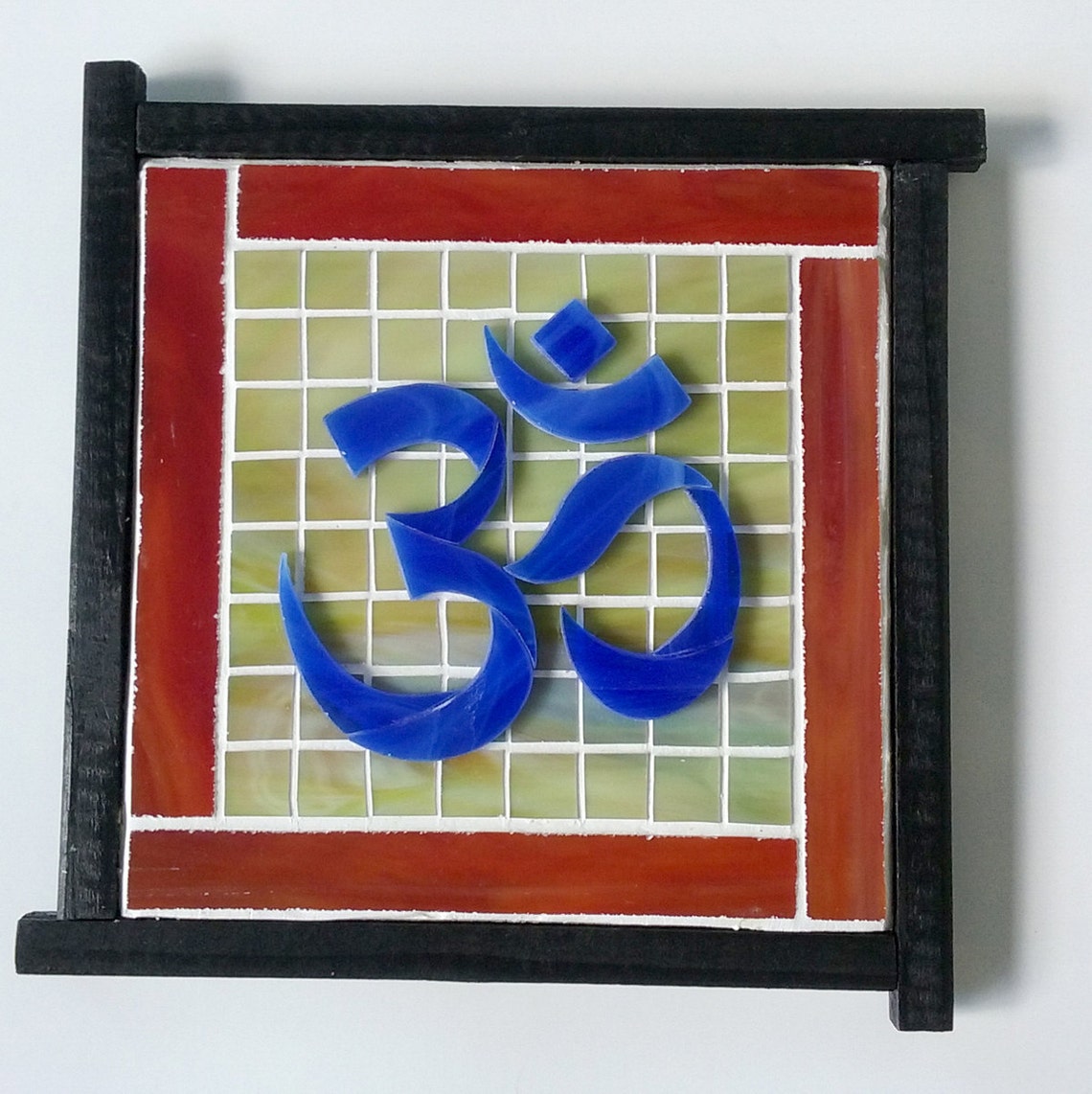 HINDU OM/AUM Stained Glass Mosaic Tile - Etsy