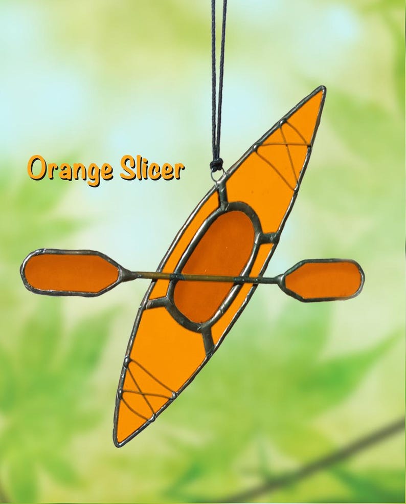 Stained Glass Kayak Sun Catchers - Etsy
