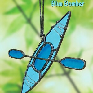 Stained Glass Kayak Sun Catchers - Etsy
