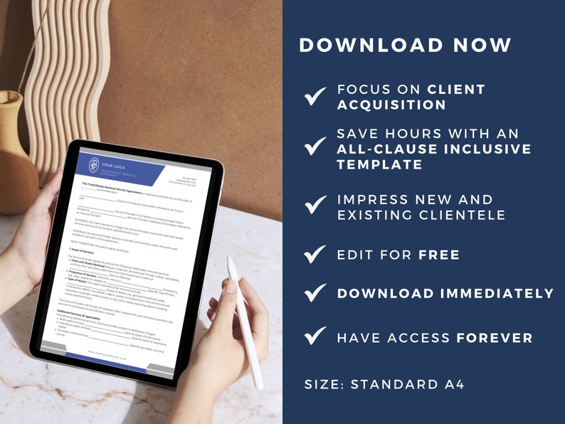 Trash Removal Business Forms, Trash and Waste Removal Contract ...