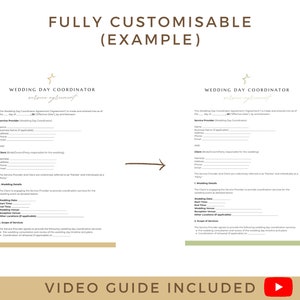 Professional Wedding Day Content Creator Agreement, Content Creator ...