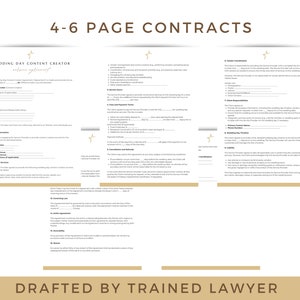 Professional Wedding Day Content Creator Agreement, Content Creator ...