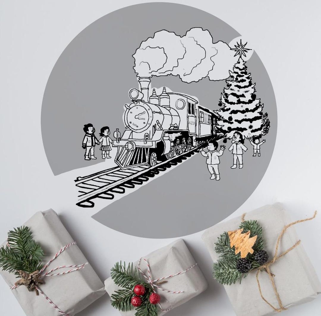 Christmas Train Believe PNG, Christmas Train PNG, Polar Express Train ...