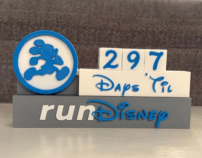 Disney Race Countdown Calendar, Run Disney Countdown Calendar, Disney ...