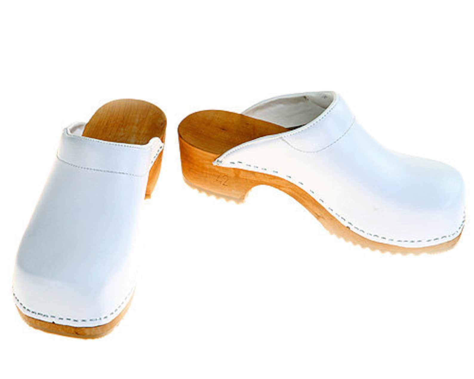 Clogs White With Pad - Etsy