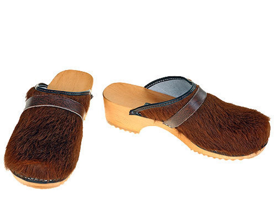 Cowhide Clog ( Uni Brown ) - Etsy