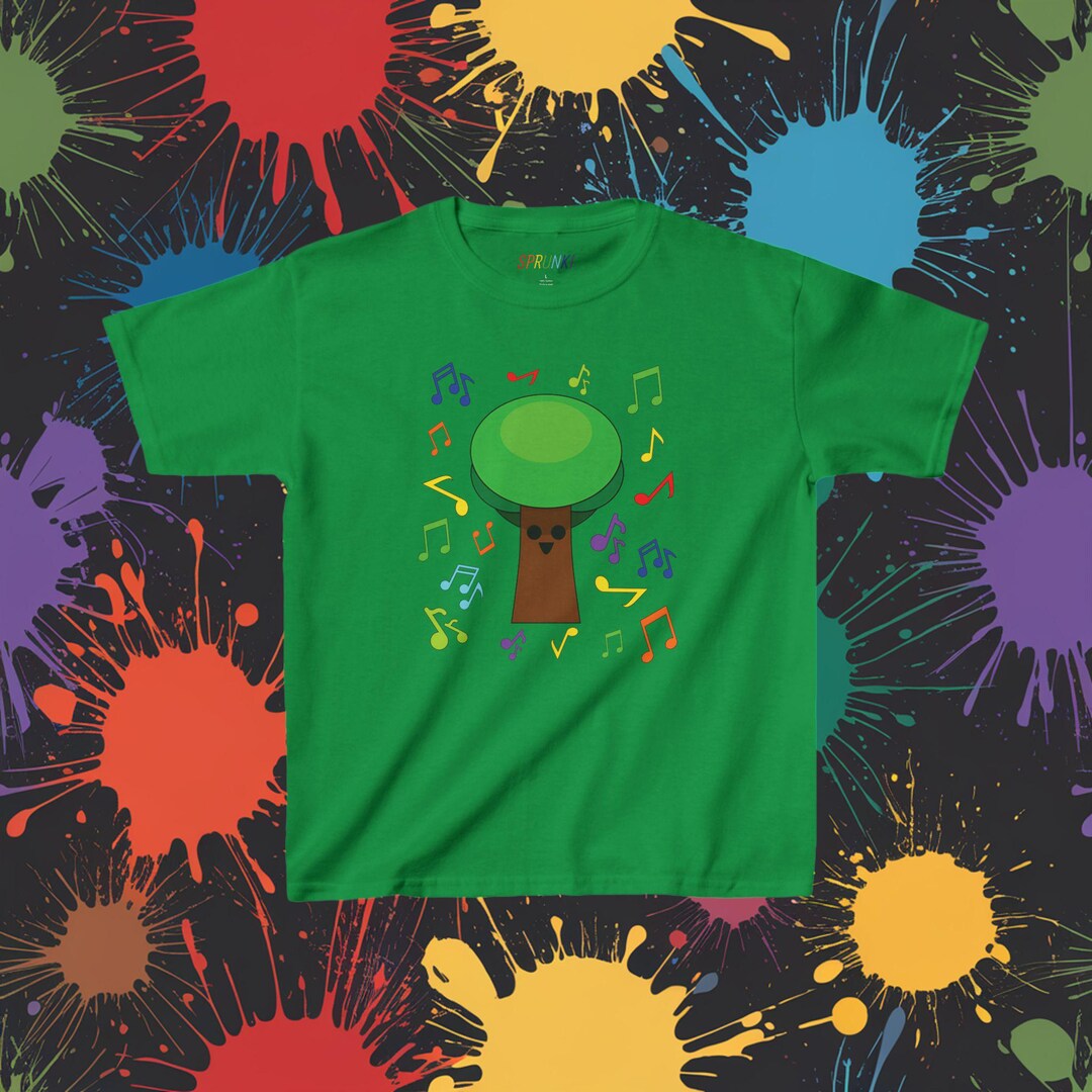 Mr. Tree Character T-shirt Musical Nature From Sprunki Game - Etsy