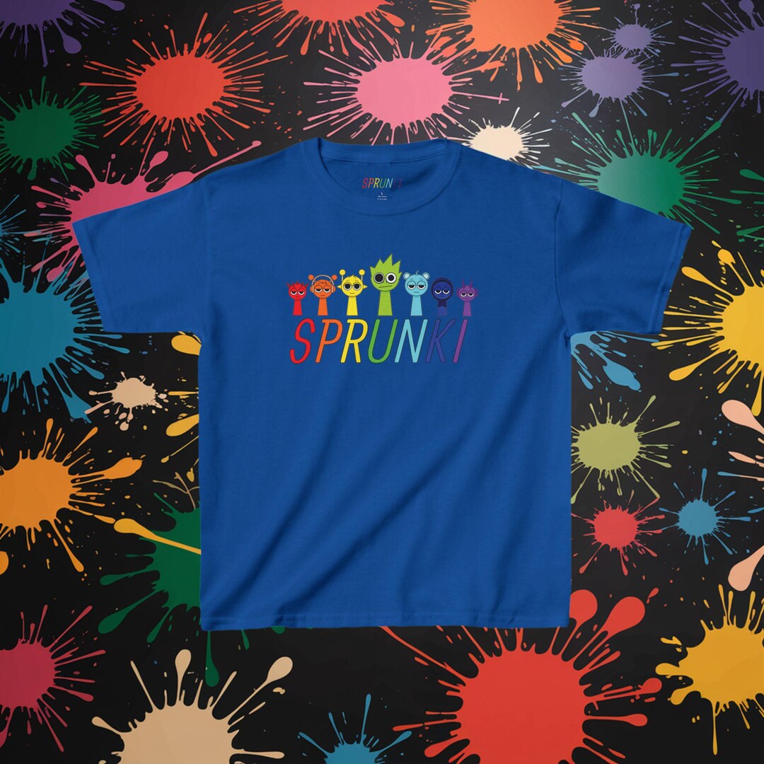 Sprunki Rainbow Crew Kids' T-shirt - Etsy