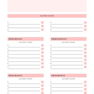 Progress Planner Printable Mindfulness Workbook Selflove Journal ...
