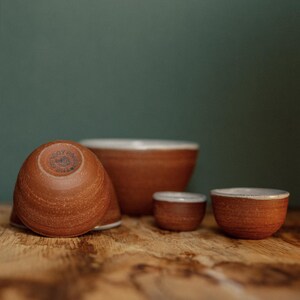 Ceramic Measuring Bowls in Red Stoneware Pottery Gift Ideas for Bakers ...