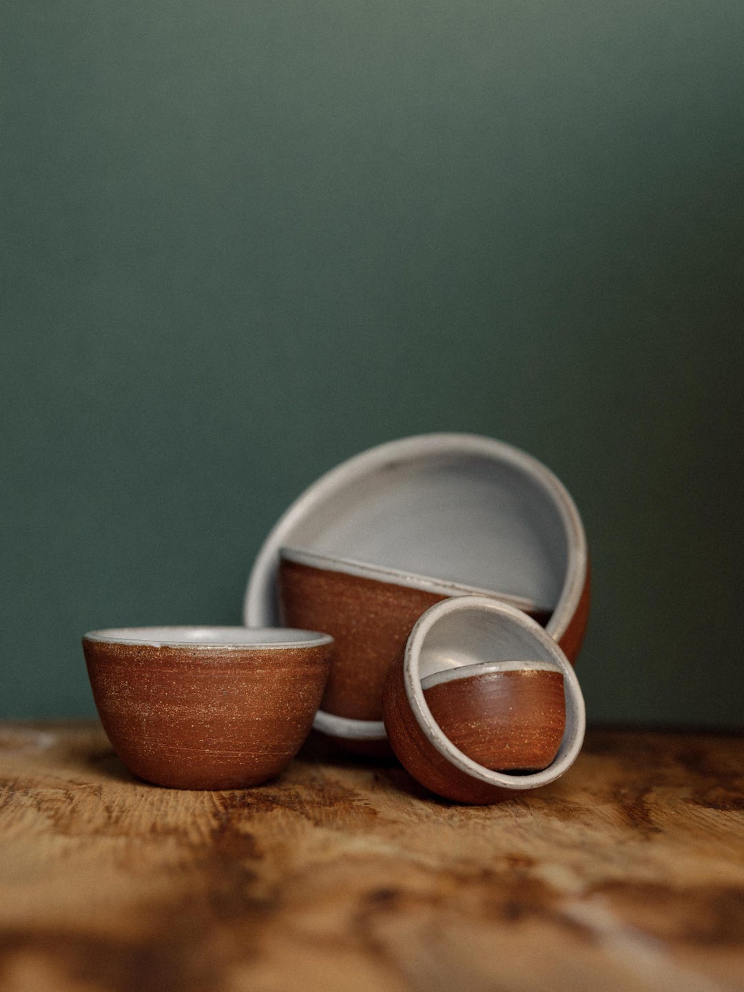 Ceramic Measuring Bowls in Red Stoneware Pottery Gift Ideas for Bakers ...