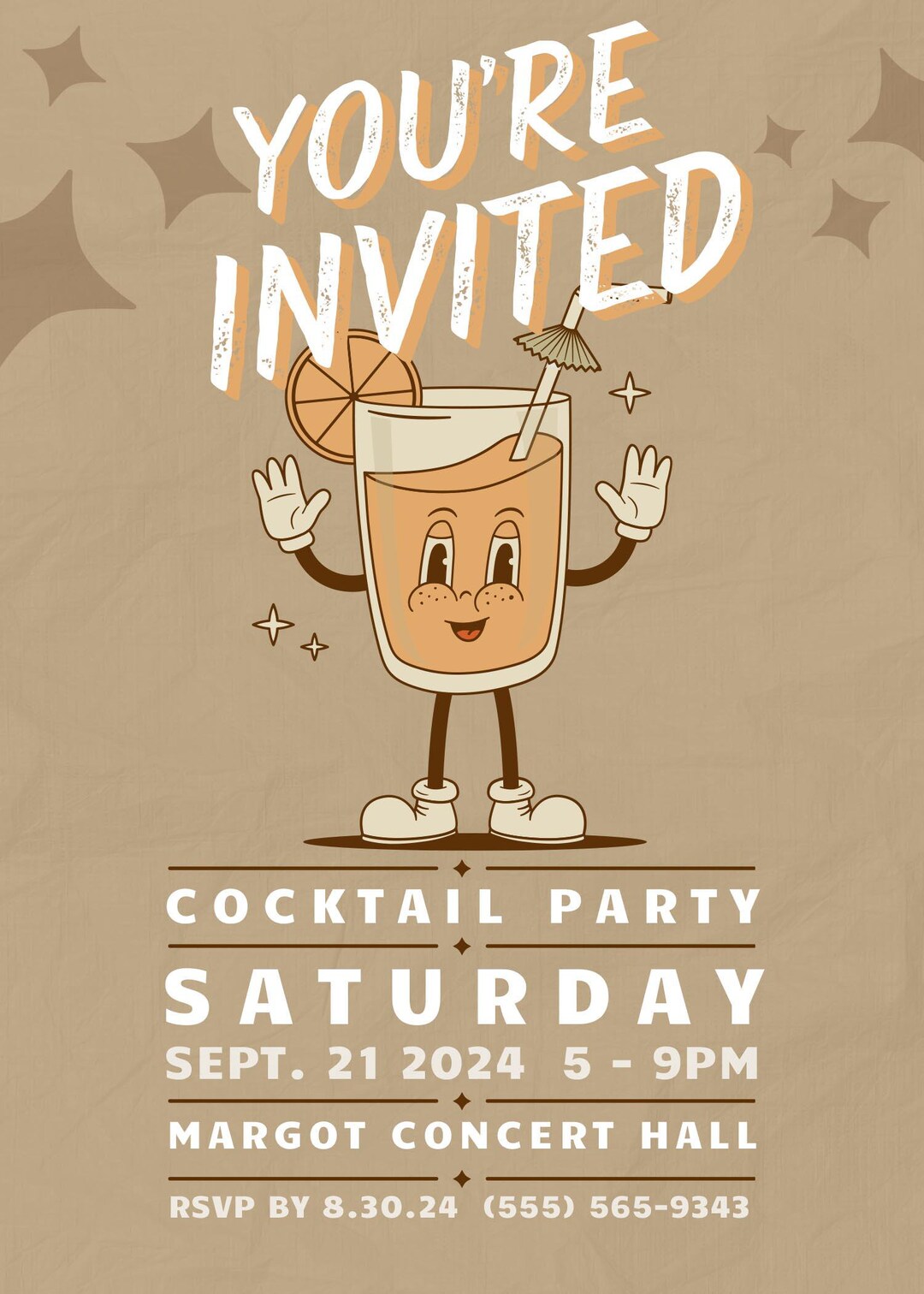 Cocktail Menu - Canva Template - Etsy