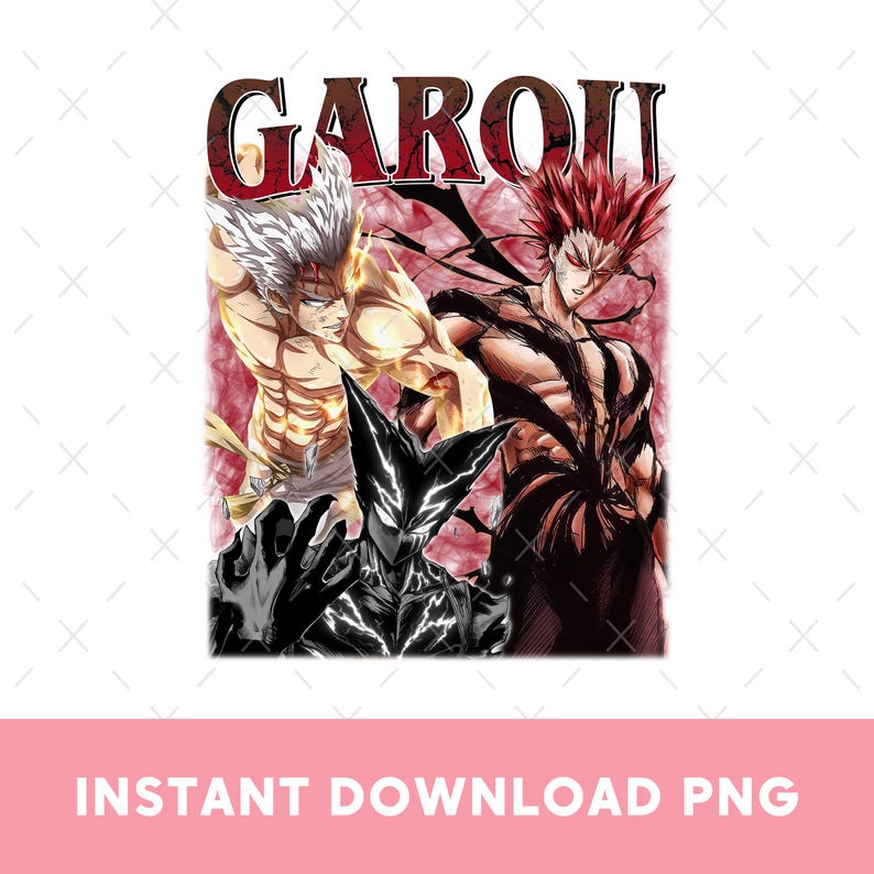 Garou PNG Poster Download – One Punch Man Anime Fan Art, Digital Wall ...
