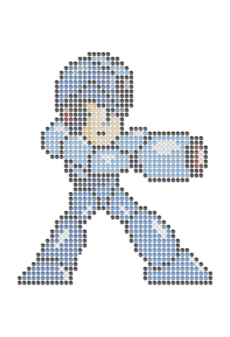 Pixel Art Mega Man Poster Tongue Out Wall Art Decor Print Digital Download - Etsy