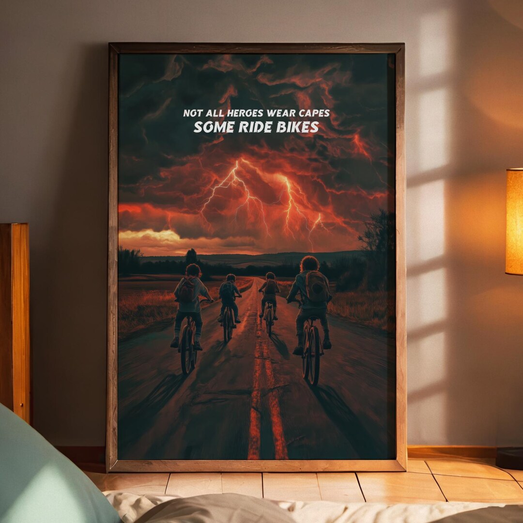 Stranger Things Inspiration Poster, Upside Down, Home Decor, Halloween ...